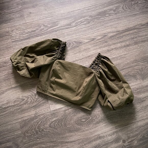 Jason Wu | Tops | Nwot Jason Wu Olive Modern Renaissance Vibes Crop Top ...